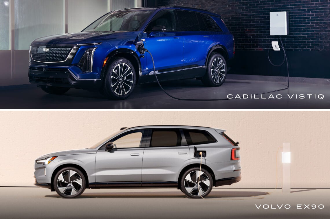 Cadillac VISTIQ Vs. Volvo EX90: All-Electric SUV Comparison